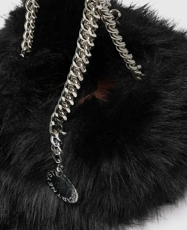 Stella McCartney Falabella Plush Mini Drawstring Bag