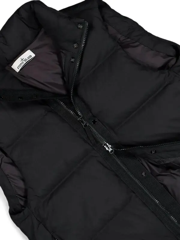 Stone Island Lightweight Down Vest With Pockets And Zip