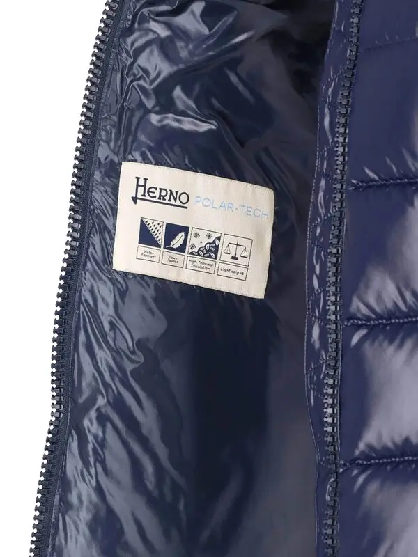 Herno Polar-tech Puffer Jacket With Hood And Zip