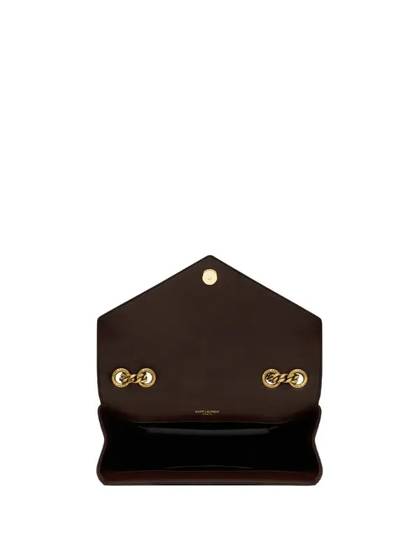 Saint Laurent Small Quilted Calfskin Loulou Bag - Brown