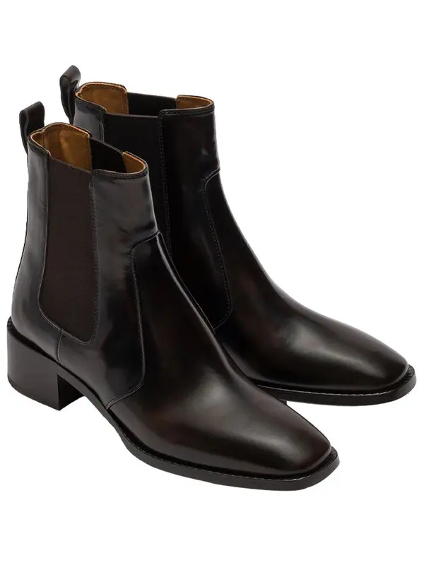Church's Susan Chelsea Boots In Shiny Fumé Leather