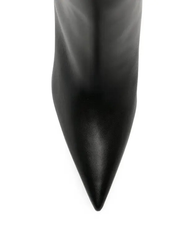 AQUAZZURA Harper 85 Leather Ankle Boots