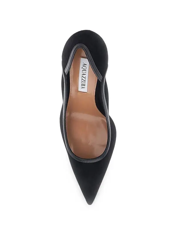 AQUAZZURA Plush 85 Suede Pumps