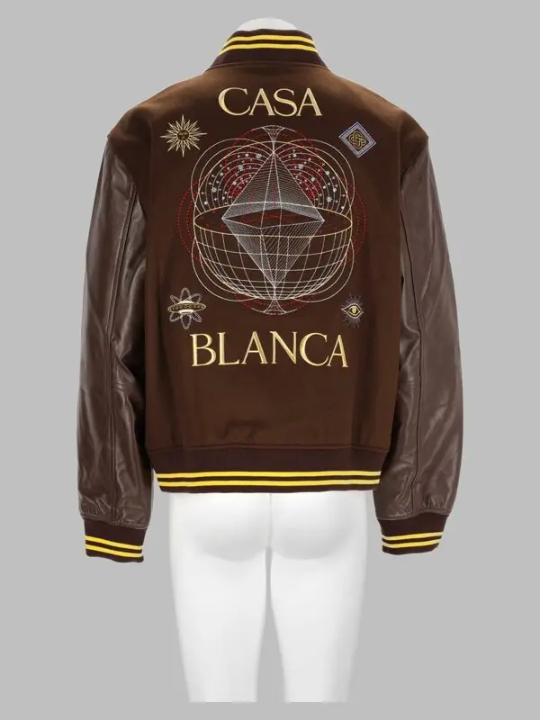Casablanca Giacca College In Lana E Pelle