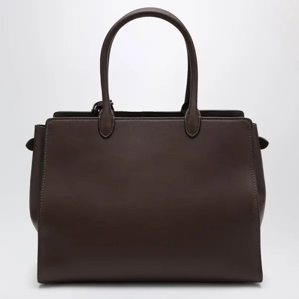 Prada Large Radica Prelude Handbag In Leather - Brown