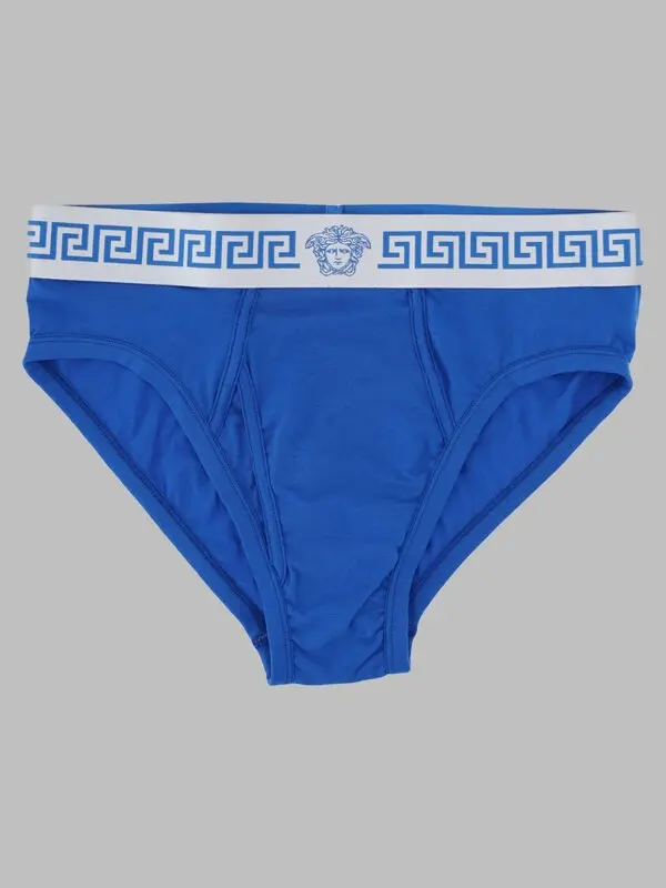 Versace Slip In Jersey Di Cotone