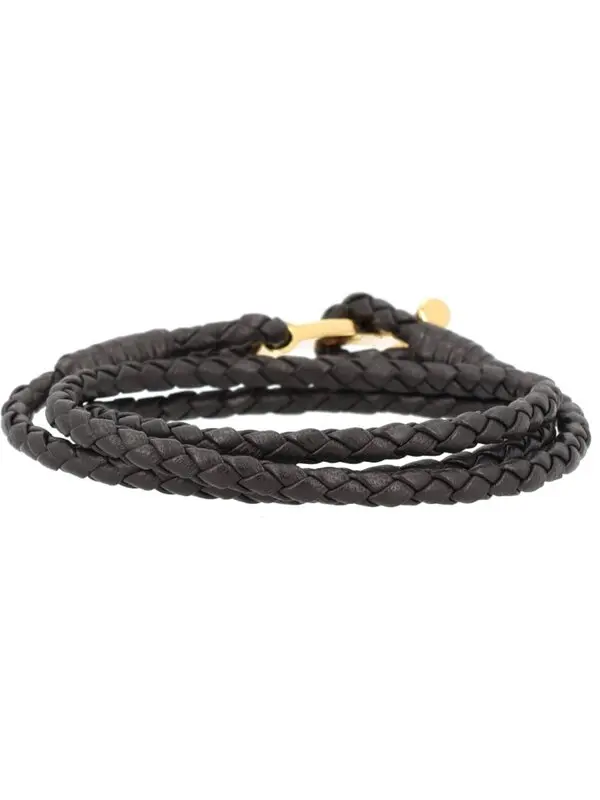 TOM FORD Bracciale In Pelle Intrecciata