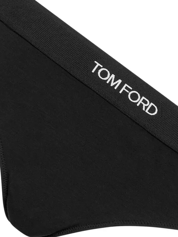 TOM FORD Perizoma Con Logo - Black