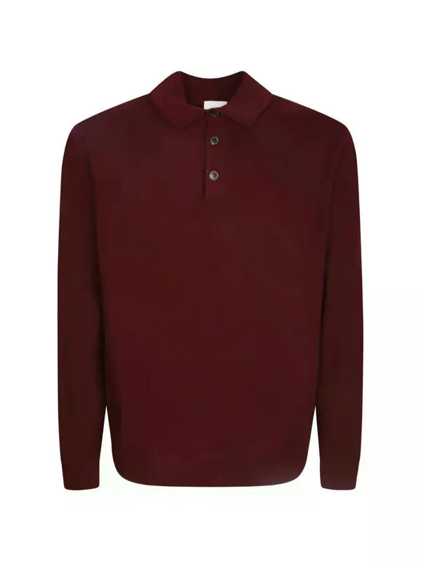 Paul Smith Cashmere Long-sleeve Polo Shirt - Red