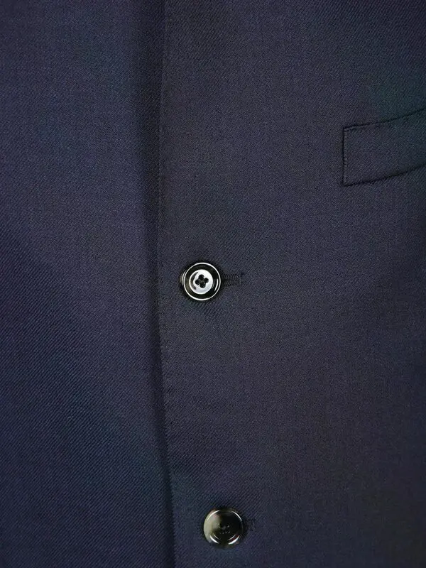 DELL'OGLIO Mandarin-collar Single-breasted Blazer