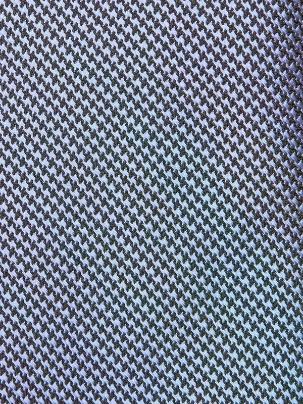 TOM FORD Houndstooth Silk Tie - Blue