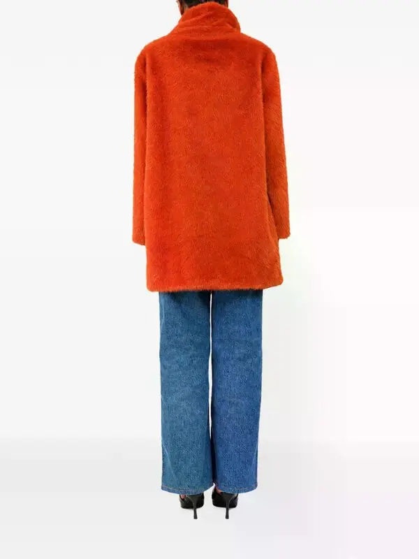 PAUL SMITH VINTAGE High-neck Faux-fur Coat