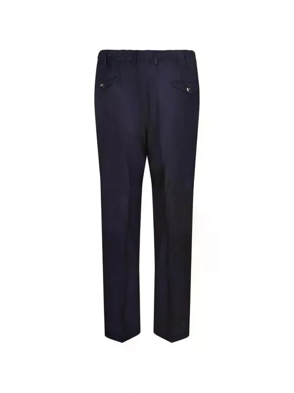 DELL'OGLIO Pleated Straight-leg Trousers