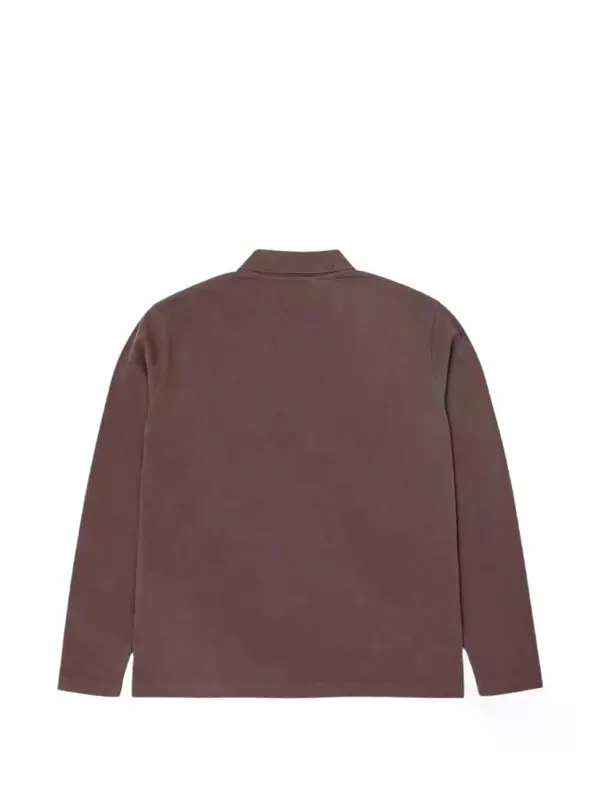 EDMMOND STUDIOS Logo-patch Long-sleeve Polo Shirt