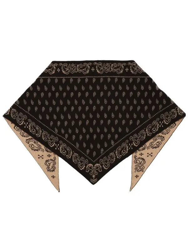 Guest In Residence Sciarpa The Wild Rag Con Motivo Paisley - Brown