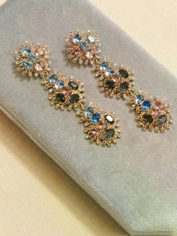 JENNIFER BEHR Belenda Crystal-embellished Drop Earrings
