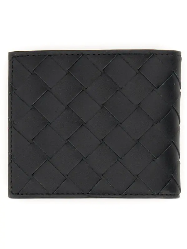 Bottega Veneta Portafoglio Bi-fold In Pelle