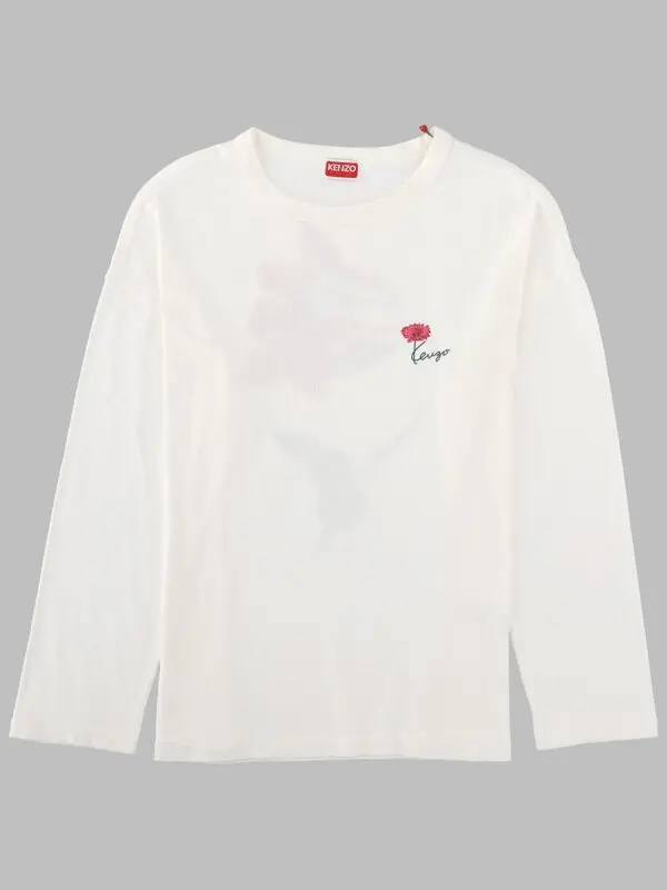 Kenzo T-shirt Tulip A Manica Lunga
