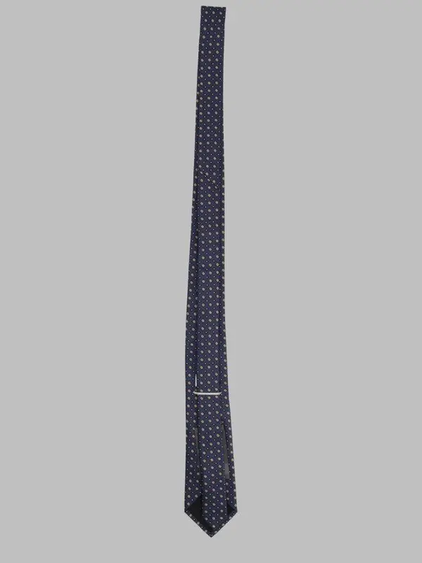 Saint Laurent Cravatta In Jacquard Di Seta