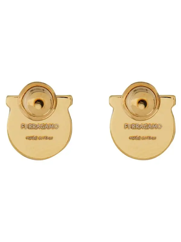 FERRAGAMO Orecchini Gancini Con Perla