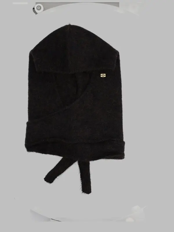 GANNI Balaclava In Misto Lana E Mohair