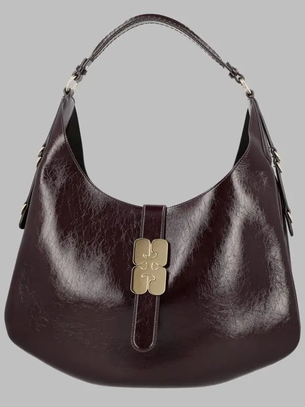 GANNI Borsa Kat Large - Brown