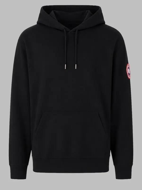 Canada Goose Felpa Con Patch Logo E Cappuccio