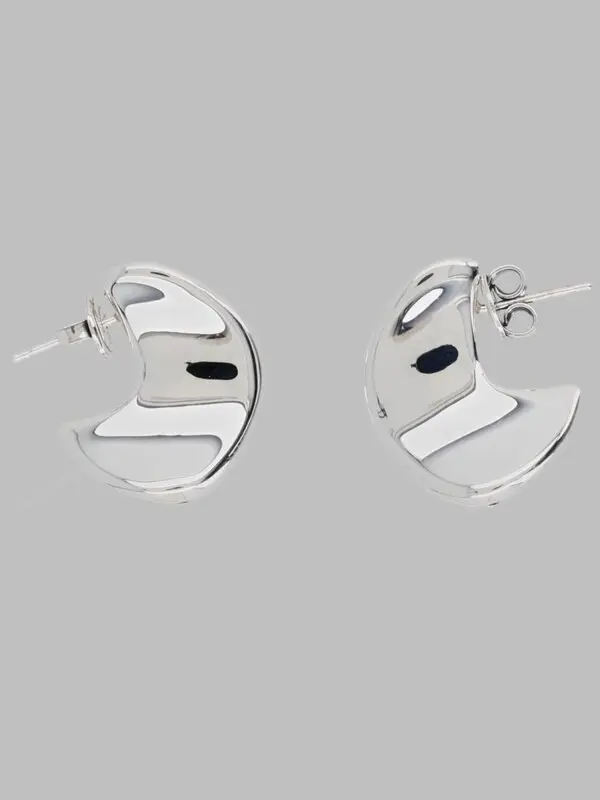 Bottega Veneta Orecchini Disc Small - Silver