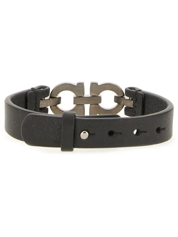 FERRAGAMO Bracciale Con Doppio Gancini
