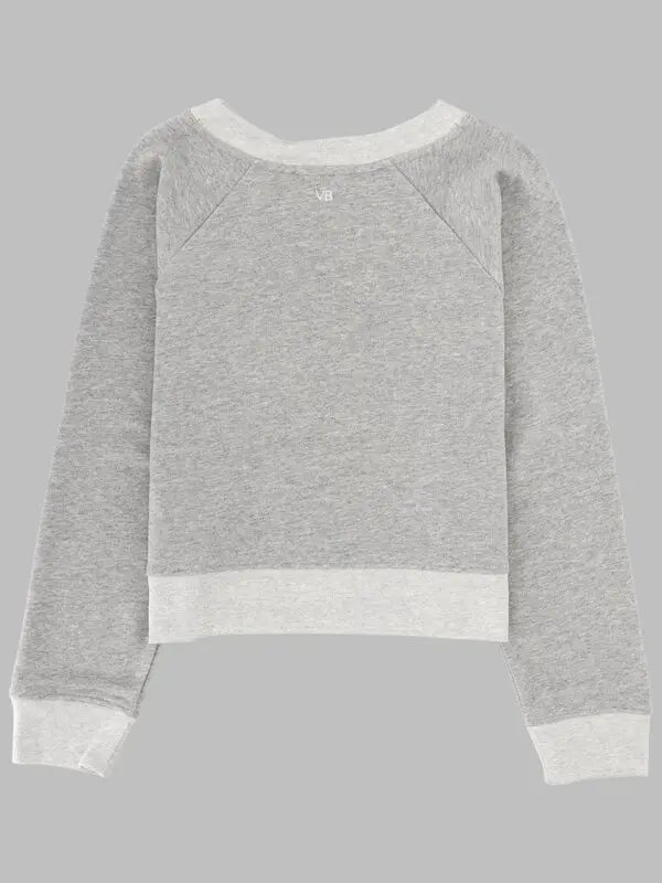 Victoria Beckham Felpa Con Stampa - Gray