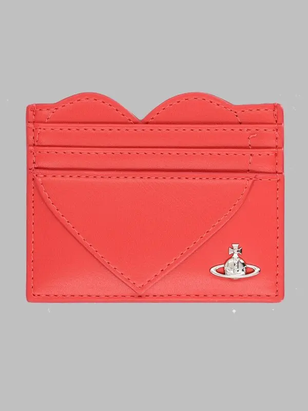 VIVIENNE WESTWOOD Portacarte Heart Con Orb - Red