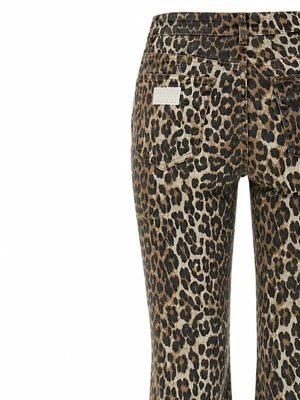 GANNI Jeans Animalier - Multicolor