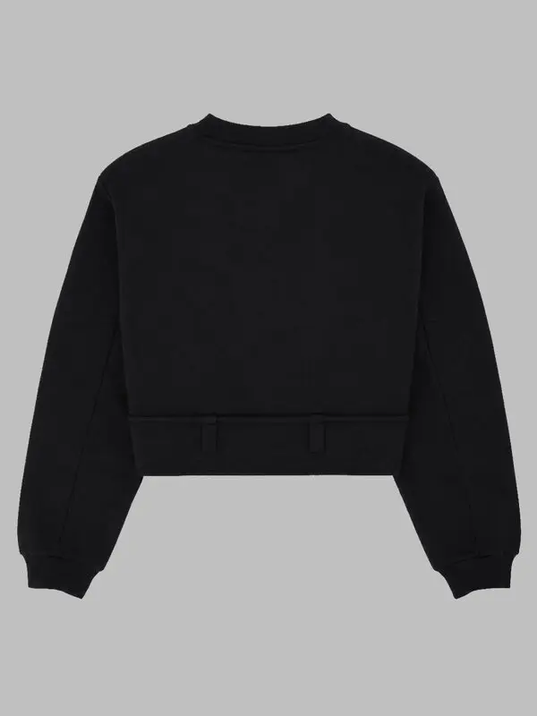 Dries Van Noten Felpa Cropped Con Coulisse