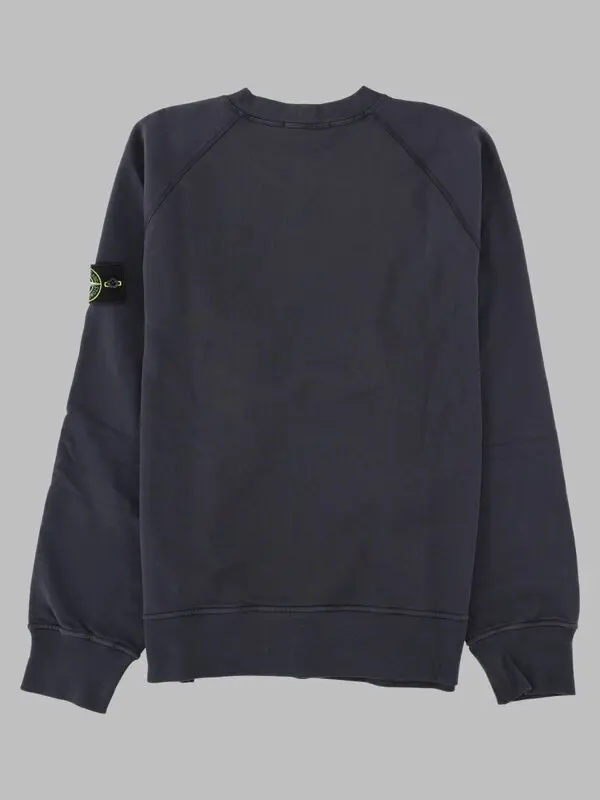 Stone Island Felpa Con Patch Logo