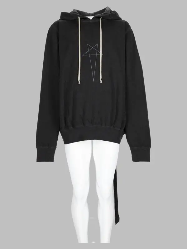 Rick Owens Felpa Oversize Con Cappuccio