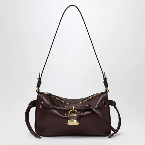 Chloé Burnt Mini Paddington Sling Pouch In Nappa Leather - Red