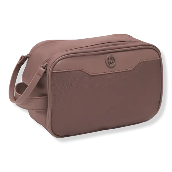 Joan & David 1680 Denier Nylon Double Zip Compartment Cosmetic Organizer