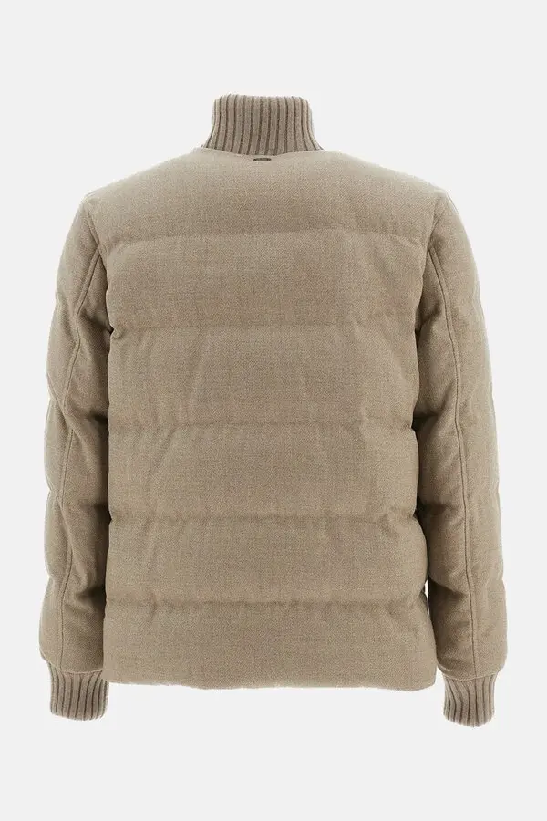 Herno Bomber In Tweed Di Lana