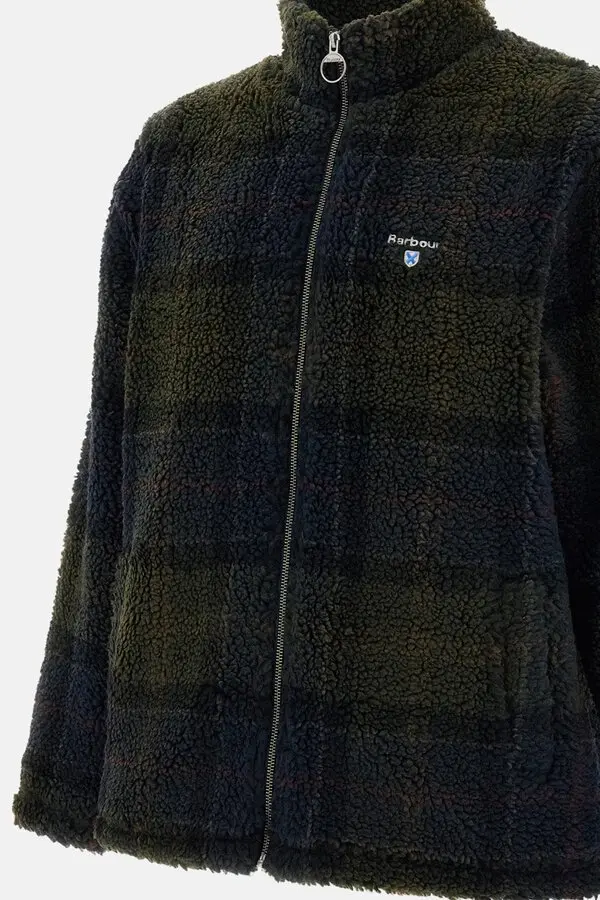 Barbour Pile In Tartan Con Zip