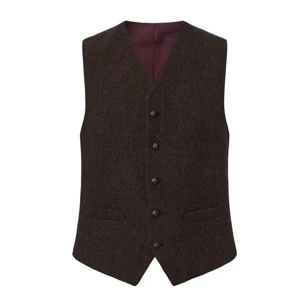 GUARDS LONDON Robert Tweed Heritage Wool Waistcoat - Brown