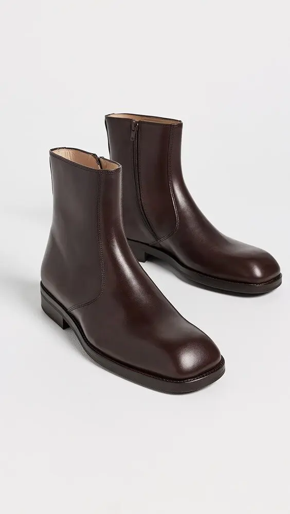 LEMAIRE Zipped Leather Boots