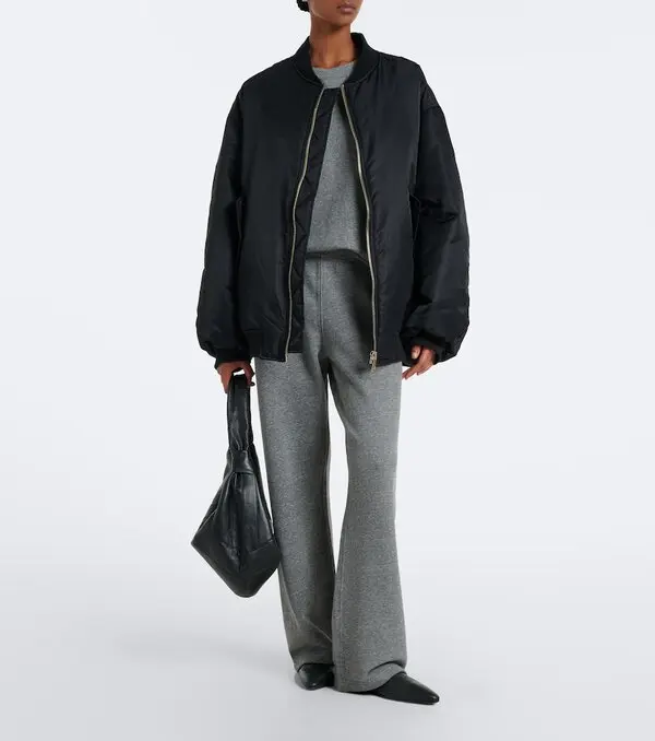 NILI LOTAN Cotton-blend Sweatpants - Grey