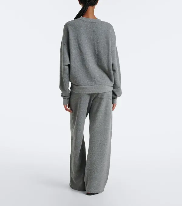 NILI LOTAN Cotton-blend Sweatpants - Grey