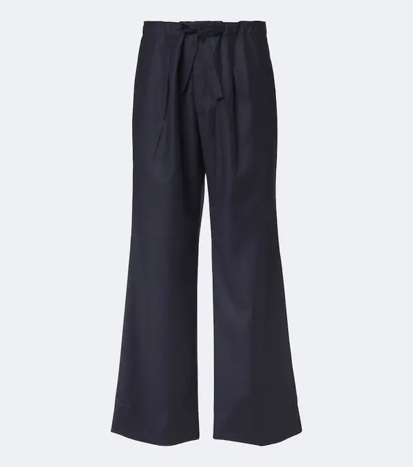 STOFFA Stòffa Wool And Cashmere Wide-leg Pants