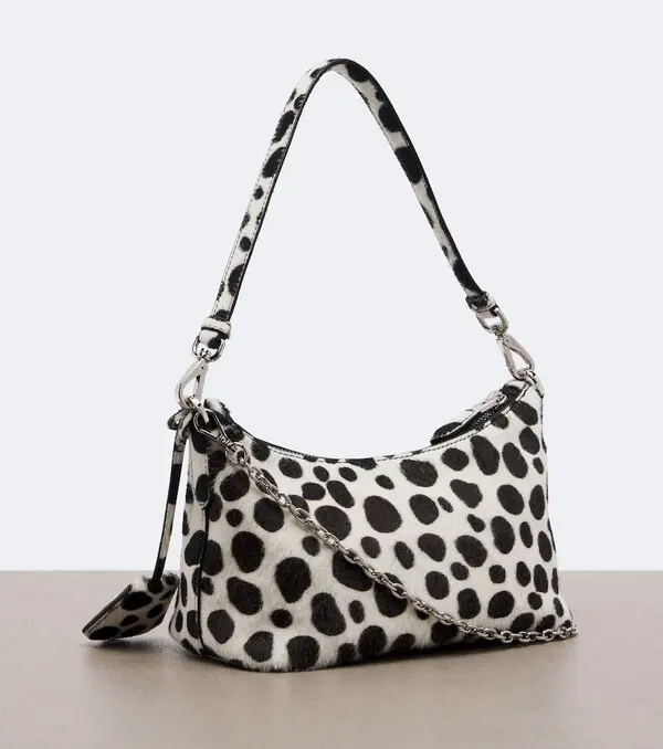 Prada Mini Printed Calf Hair Shoulder Bag