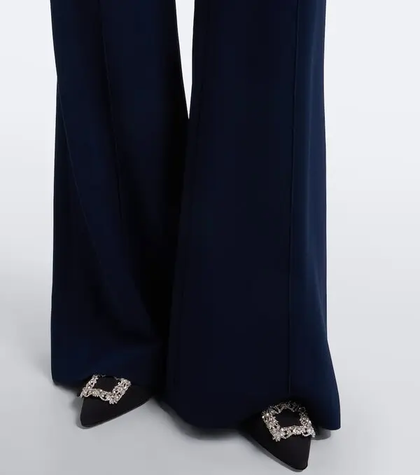 Elie Saab Crêpe Wide-leg Pants