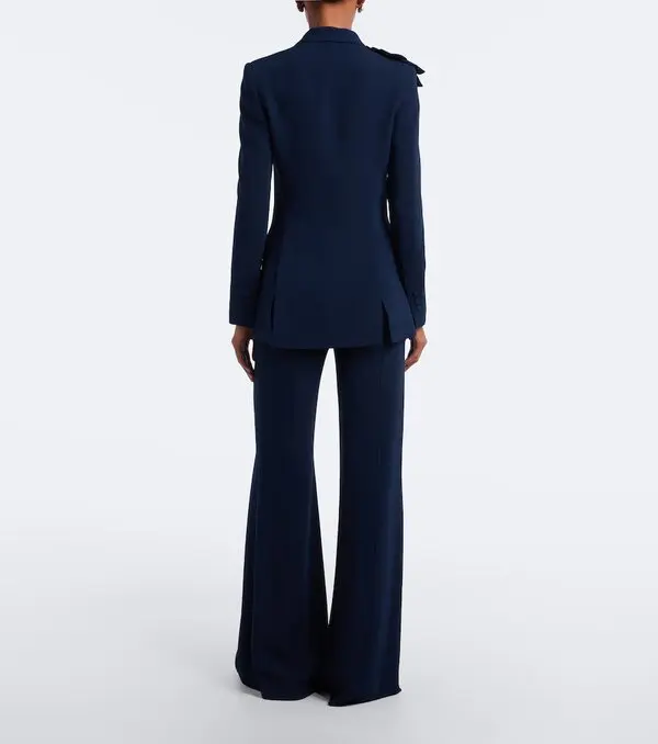 Elie Saab Crêpe Wide-leg Pants