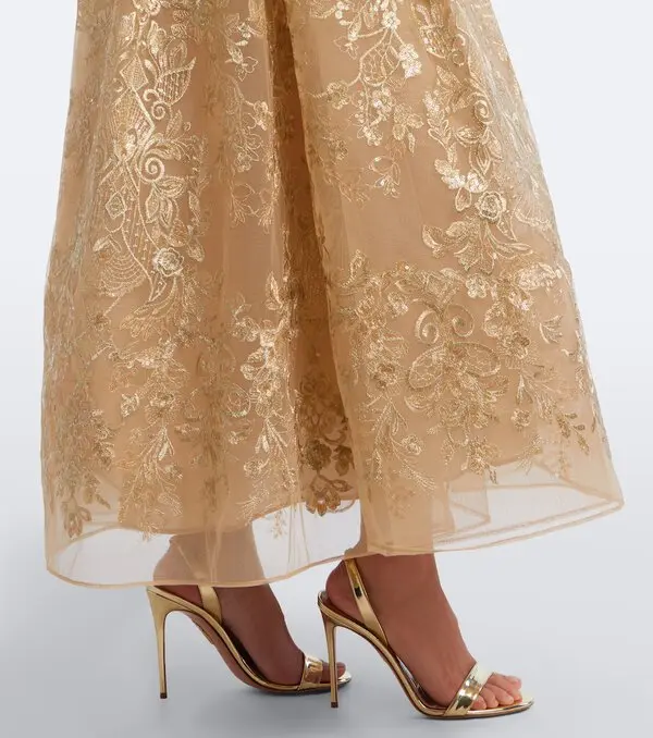 Elie Saab Floral Lace Cocktail Dress