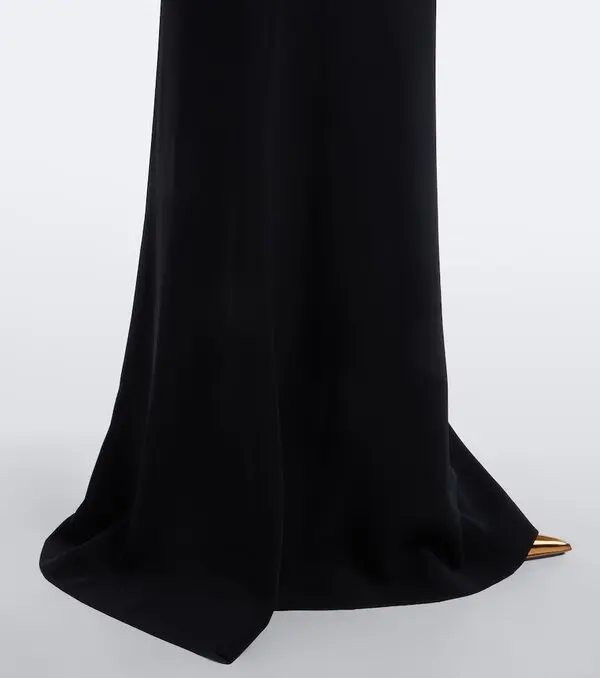 Elie Saab Crêpe Halterneck Gown - Black