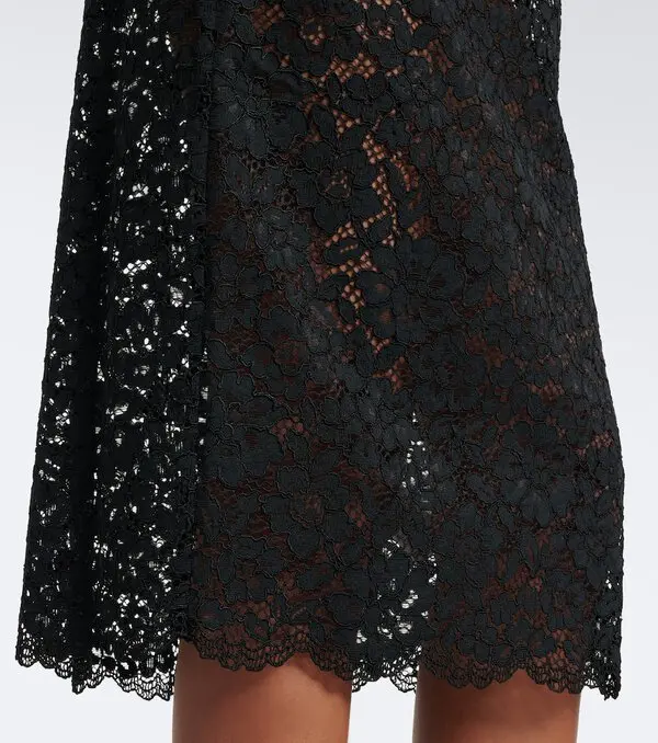 DÔEN Nandette Sheer Lace Midi Skirt